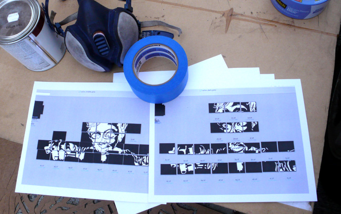 Logan Hicks Creates “Sailor” His Largest Stencil Piece Ever | Brooklyn ...