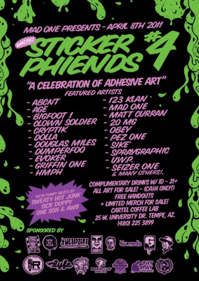 Mad One Presents: “Sticker Phiends IV: A celebration of adhesive art ...