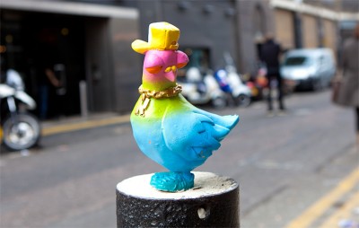 Ronzo and Fine Feathered Sculpture Friends in London | Brooklyn Street Art