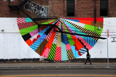 Color, Geometry and Pattern On The Streets | Brooklyn Street Art
