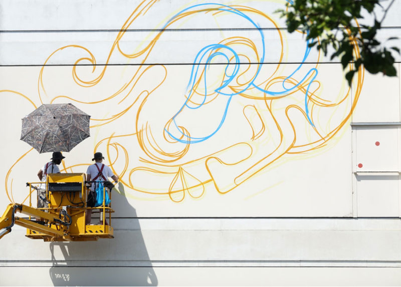 James Reka at French “Wall Street Art Festival” | Brooklyn Street Art