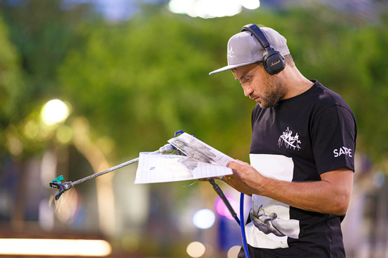 SAYPE Hits DUBAI With His “Beyond Walls” Project | Brooklyn Street Art