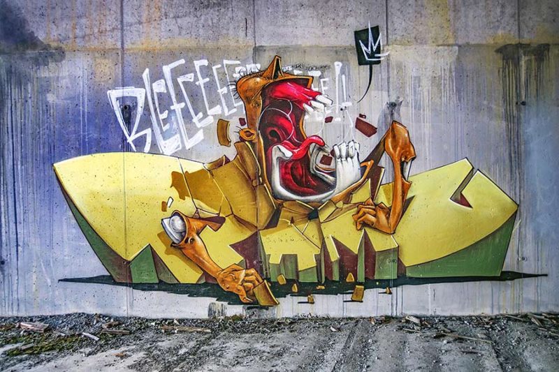 Ramz Graffiti Illustration and Style in Slovenia | Brooklyn Street Art