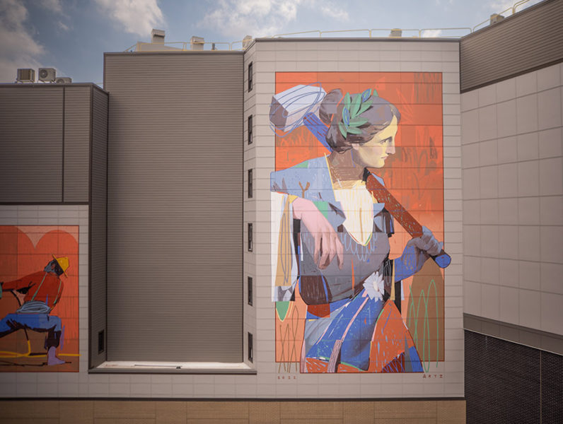 Aryz Celebrates Workers in Providence, RI Mural | Brooklyn Street Art