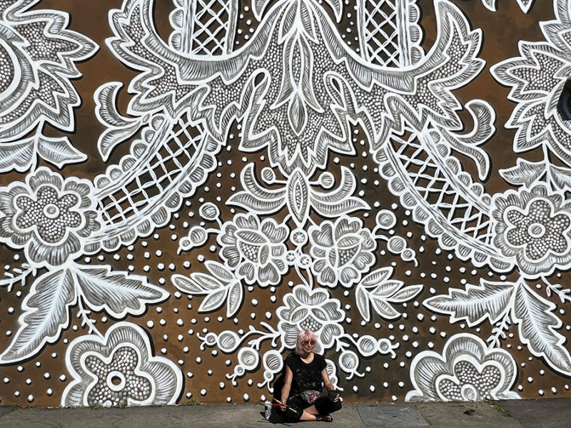 NeSpoon Covers Europe in Lace – 10 Cities this Year | Brooklyn Street Art