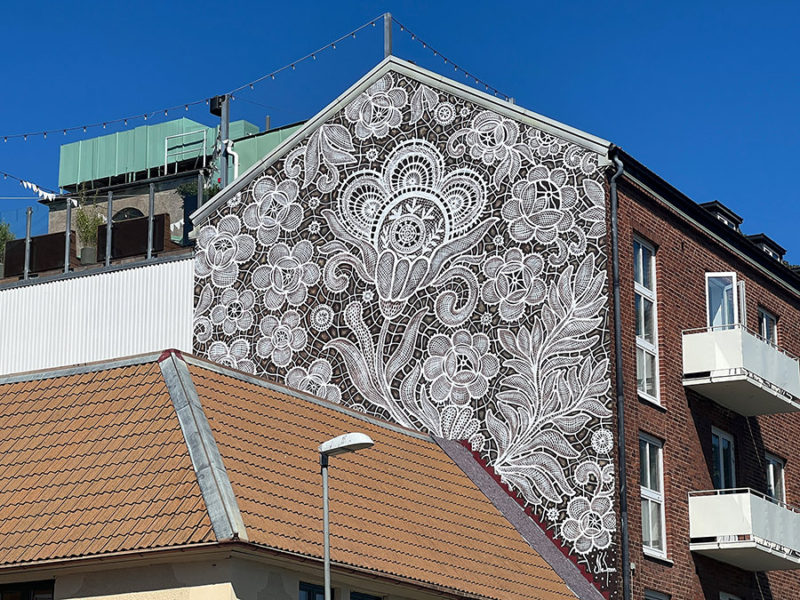 NeSpoon Covers Europe in Lace – 10 Cities this Year | Brooklyn Street Art