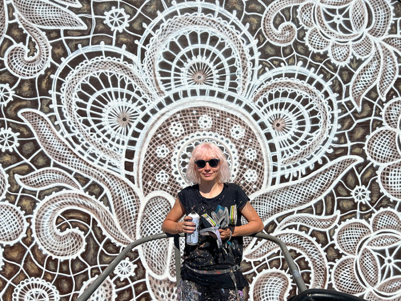 NeSpoon Covers Europe in Lace – 10 Cities this Year | Brooklyn Street Art