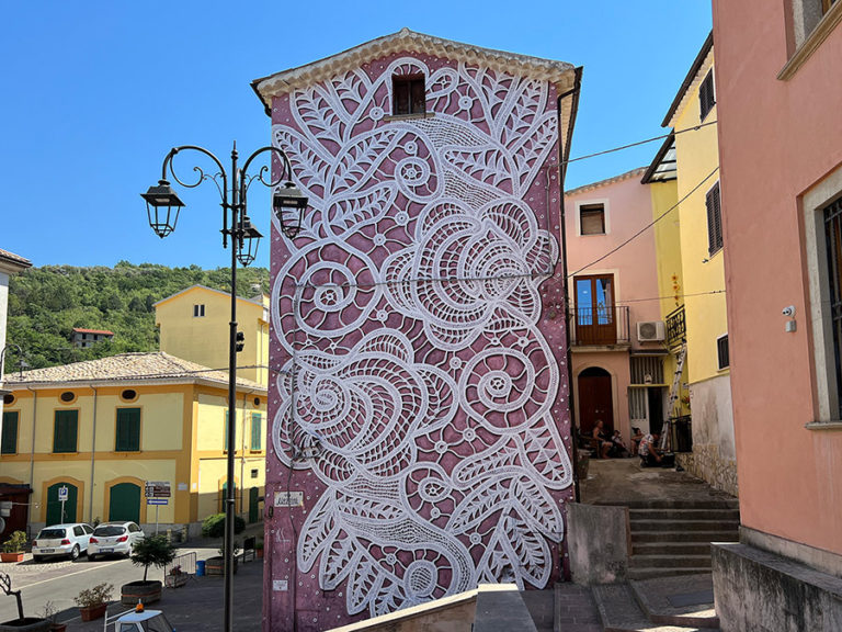 NeSpoon Covers Europe in Lace – 10 Cities this Year | Brooklyn Street Art