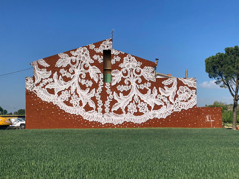 NeSpoon Covers Europe in Lace – 10 Cities this Year | Brooklyn Street Art