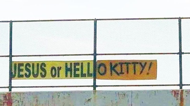 Jesus or Hello Kitty | Brooklyn Street Art