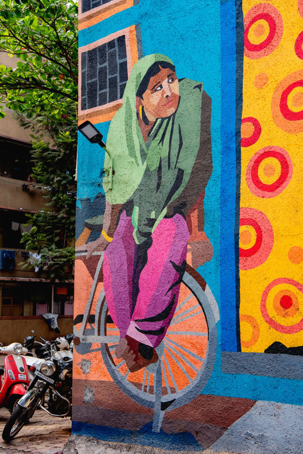 Martha in Mumbai for St+ India, Visits Dharavi Slum | Brooklyn Street Art