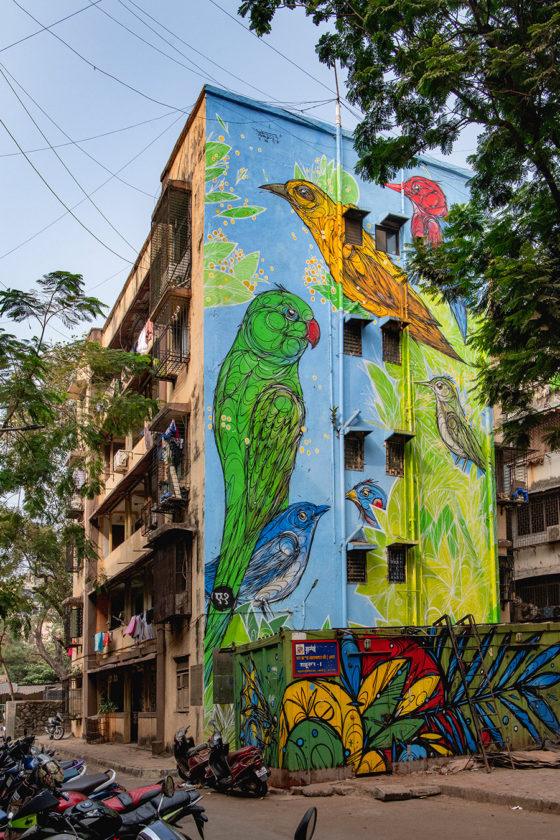 Martha in Mumbai for St+ India, Visits Dharavi Slum | Brooklyn Street Art