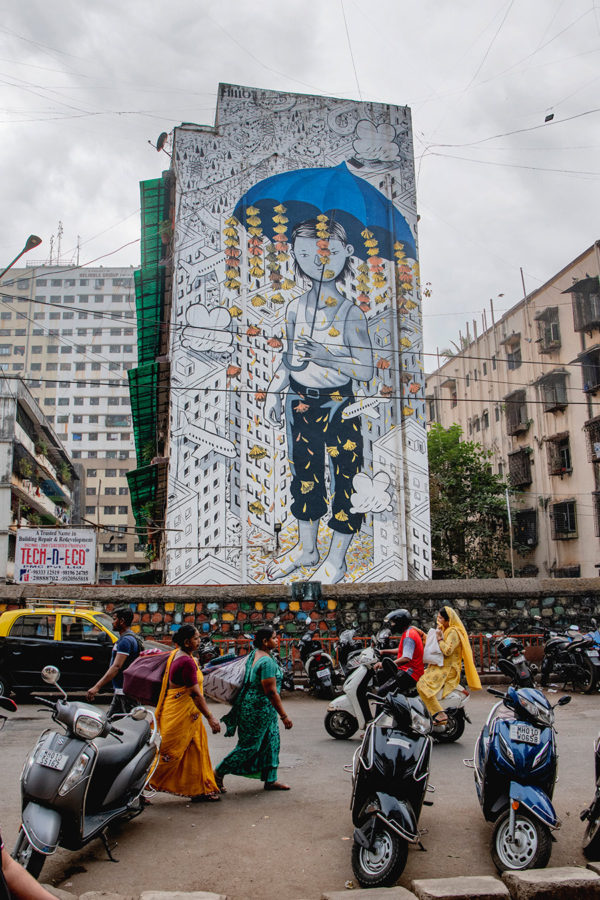 Martha in Mumbai for St+ India, Visits Dharavi Slum | Brooklyn Street Art