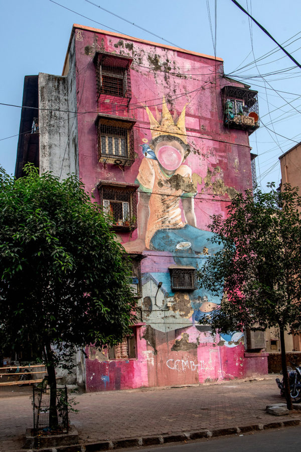 Martha in Mumbai for St+ India, Visits Dharavi Slum | Brooklyn Street Art