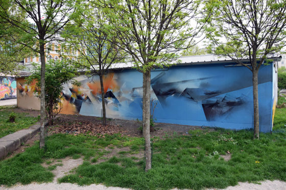 Pener : “Fire And Ice” by the Danube in Vienna | Brooklyn Street Art