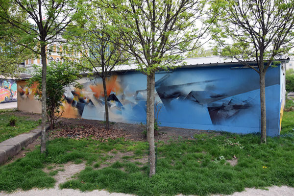 Pener : “Fire And Ice” by the Danube in Vienna | Brooklyn Street Art