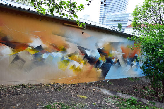 Pener : “Fire And Ice” by the Danube in Vienna | Brooklyn Street Art