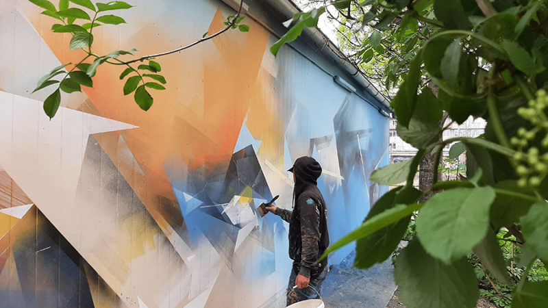 Pener : “Fire And Ice” by the Danube in Vienna | Brooklyn Street Art