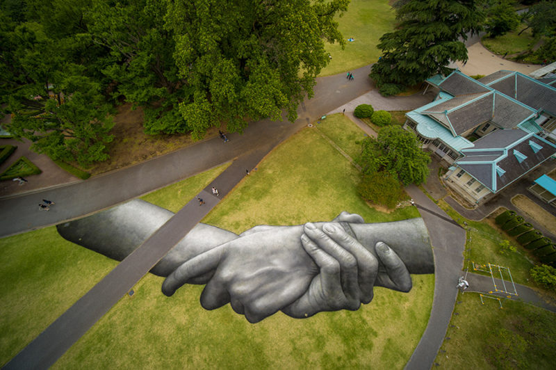 Saype – Beyond Walls in Okinawa, Nagasaki, Fuji, and Tokyo, Japan ...