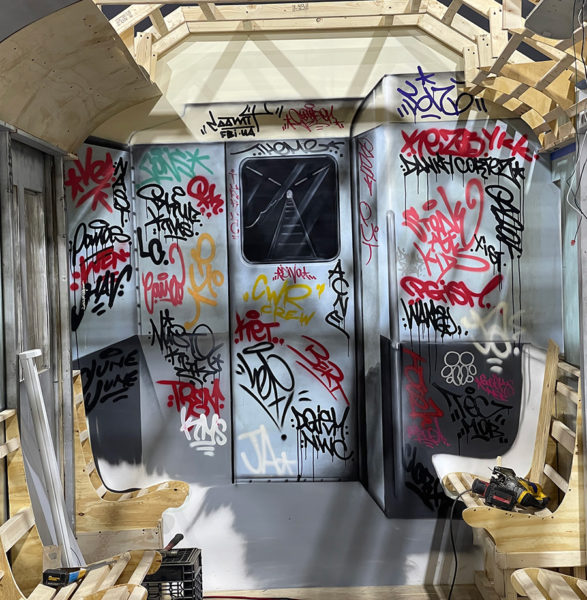 Surprise Train Pulling into Bushwick Collective Warehouse Party – Danny ...