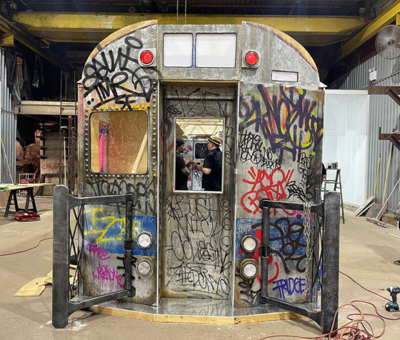 Surprise Train Pulling into Bushwick Collective Warehouse Party – Danny ...