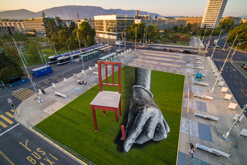 A Majestic Gesture in Geneva. Saype Advocates Peace, Healing ...