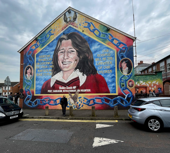 Arriving in Belfast, Seeing the Bobby Sands Mural | Brooklyn Street Art