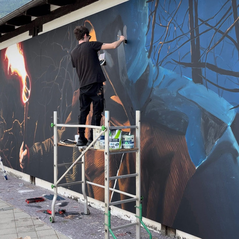 From Canvas to Wall: Fabio Cuffari Dialley and Fabio Petani Bring ‘Buio ...