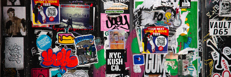Signals in the Urban Body: Stickers as Cultural DNA | Brooklyn Street Art